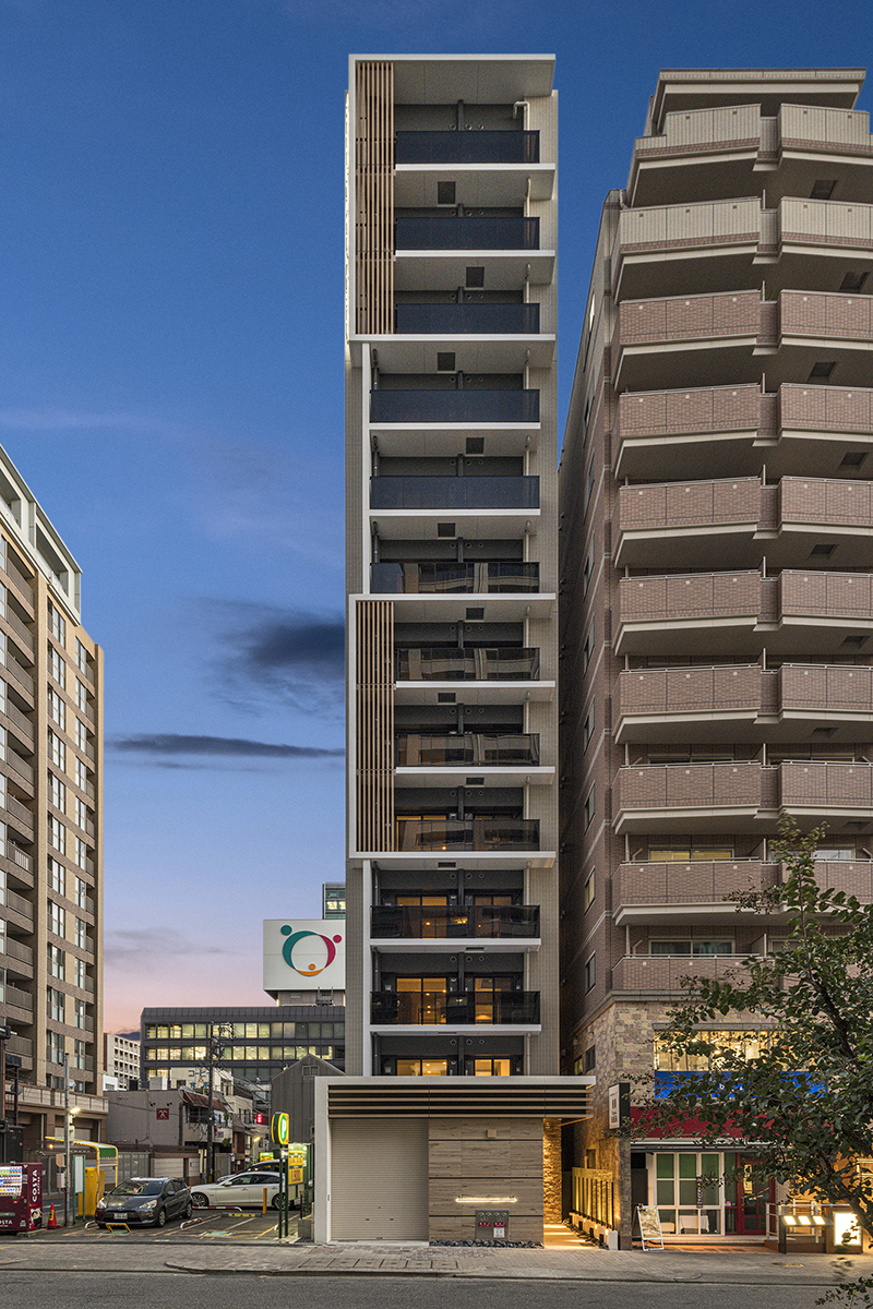 名古屋市東区の約300平米の駅近の土地のデザイン性の高いの1K・1LDK賃貸マンション｜名古屋の土地活用・マンション経営